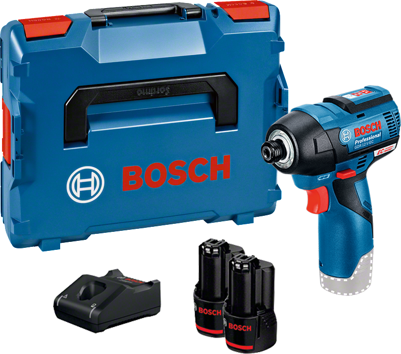 Bosch GDR 12V-EC 12V 鋰電免碳刷衝擊起子機 (2.0Ah雙電 塑膠箱)